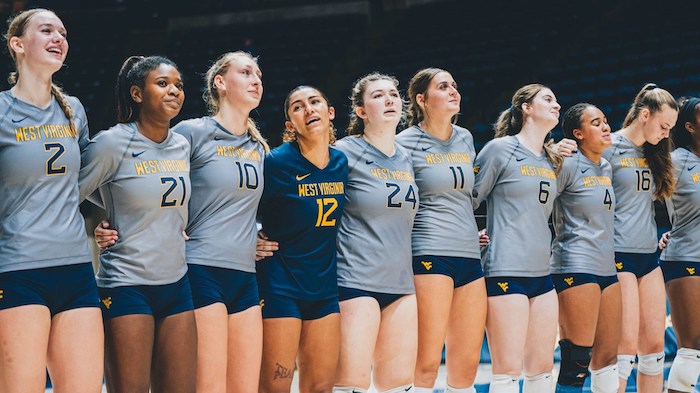 WVU Volleyball beats Virginia Tech in exhibition match 3-1 – Blue Gold ...