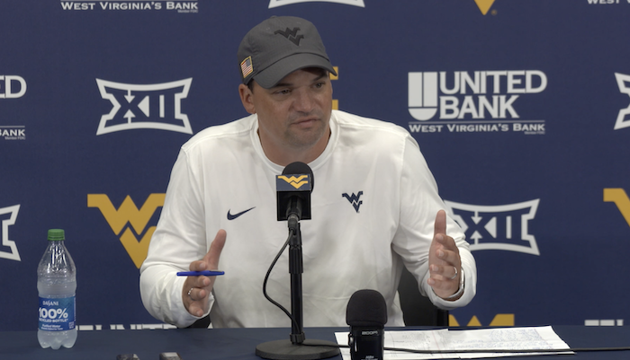 WATCH: Neal Brown Press Conference — Fall Practice No. 10 | Blue Gold ...
