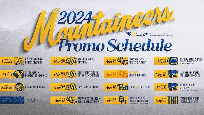 Baseball Announces 2024 Promo Schedule | Blue Gold Sports