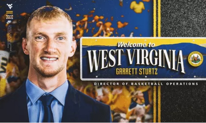 Garrett Sturtz Joins WVU Men's Basketball Staff | Blue Gold Sports