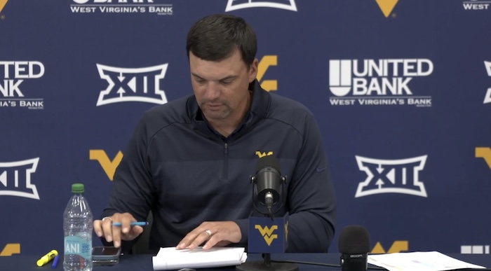 Watch: Neal Brown Press Conference Sept 23 – Blue Gold Sports