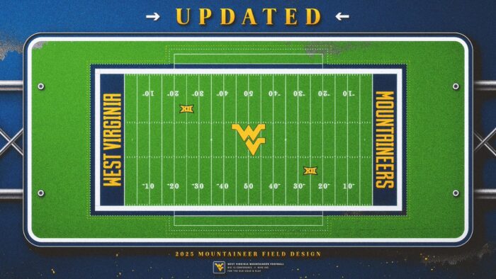 WVU Football Announced New Field Design For 2025-2026 Season | Blue ...